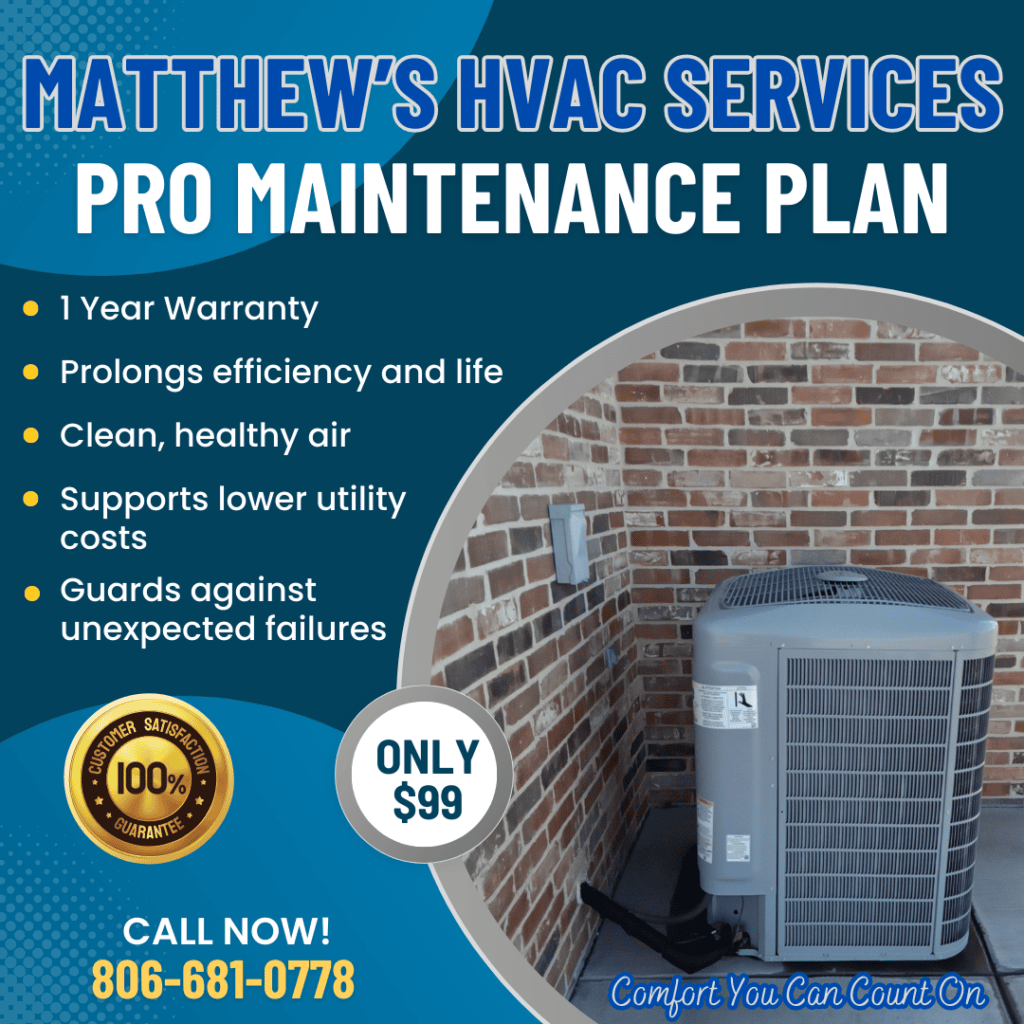 Specials | Matthew's HVAC Services | Amarillo, TX